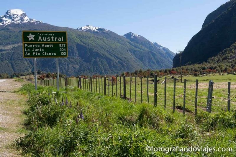 Ruta de viaje por la carretera Austral: de Chile Chico a Chaitén - FV