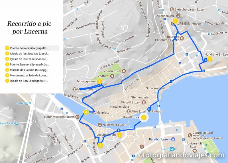 Recorrido a pie por Lucerna, la ciudad más turística de Suiza