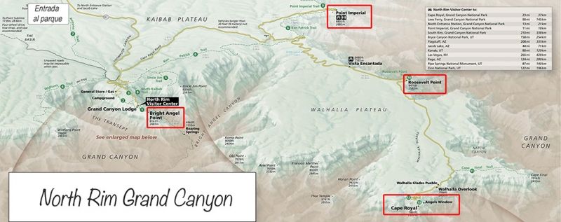 North Rim Grand Canyon, viaje al lado norte del Gran Cañón