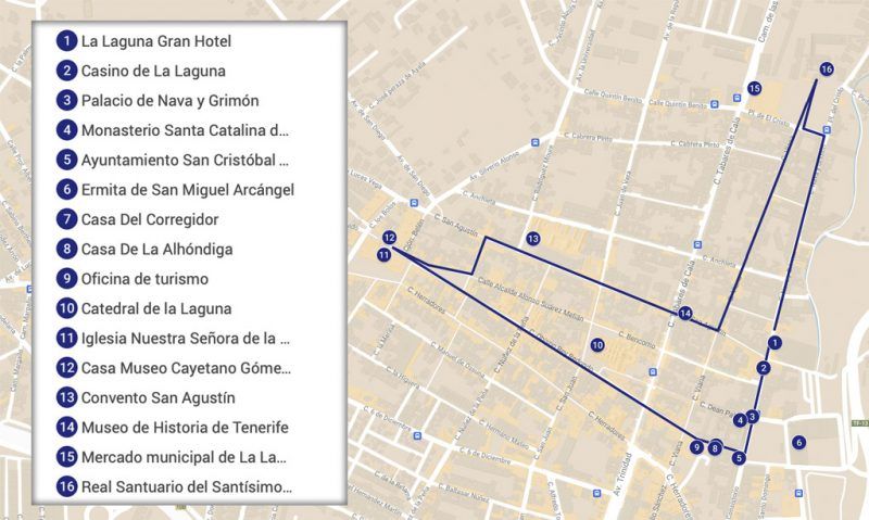 Recorrido a pie por San Cristóbal de la Laguna, Tenerife