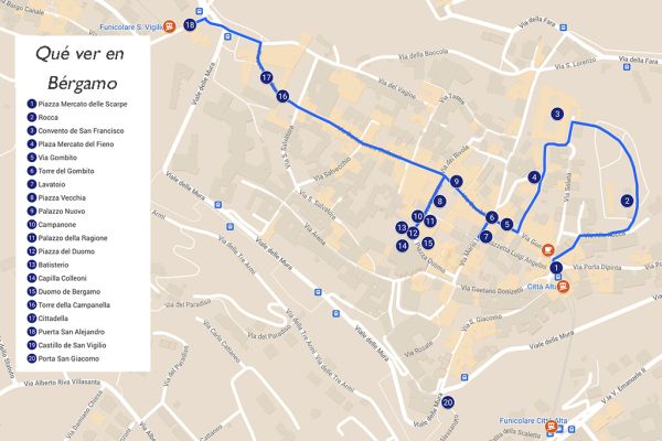 Qué ver en Bérgamo en 1 día: paseo por sus 17 imprescindibles