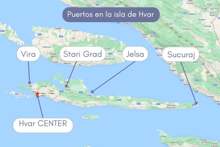 Cómo visitar la ciudad de Hvar en 1 día: recorrido, mapa y cómo llegar