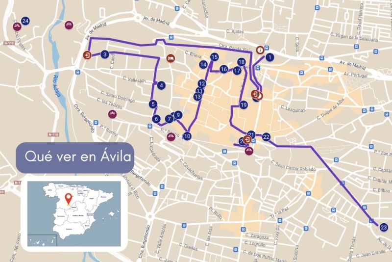 Qué ver en Ávila en un día, recorrido por la ciudad amurallada
