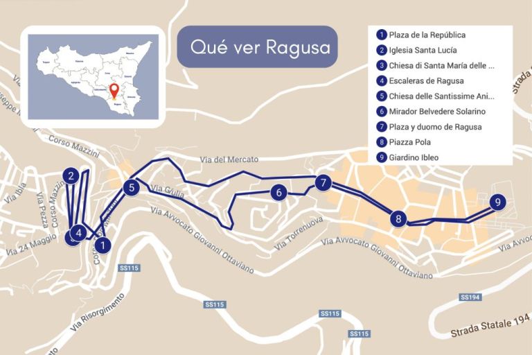 Ragusa, una de las ciudades barroca más bonita de Sicilia