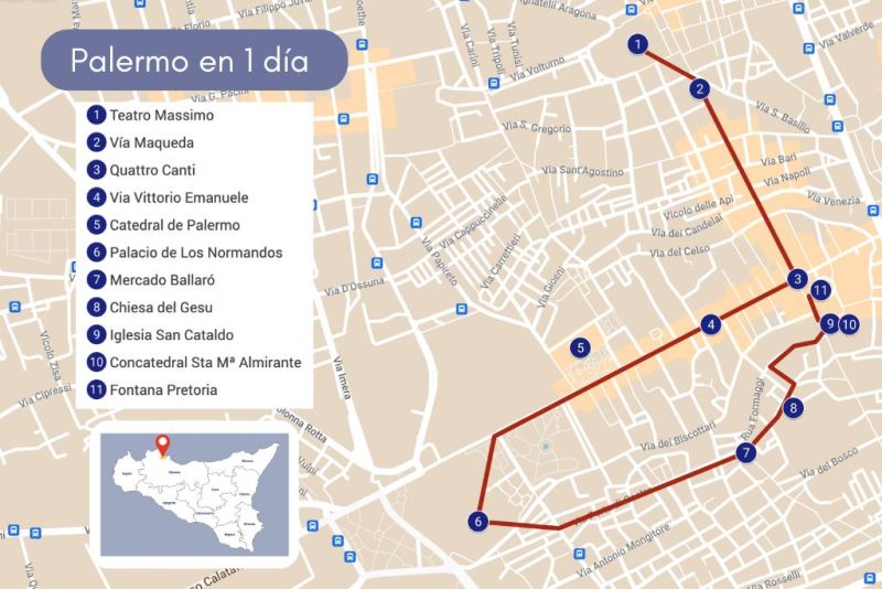 Cómo visitar Palermo en 1 día: ruta a pie por el centro histórico
