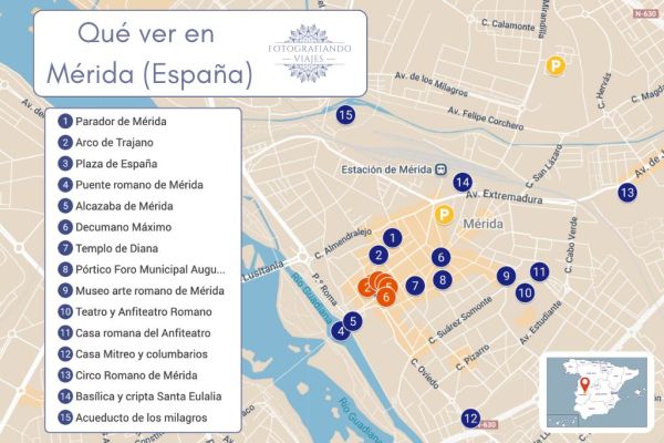 Qué ver en Mérida en un día, recorrido a pie