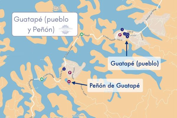 Guatapé: qué ver en el pueblo y subida al Peñón